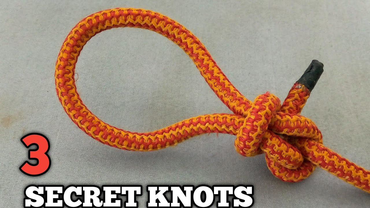 Do you know the secrets of these 3 knots #knots - YouTube