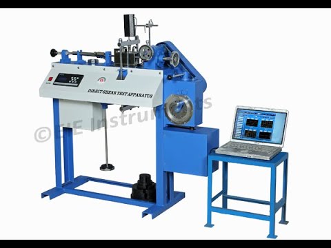 EIE Instruments | Computerized Direct Shear Test Aparatus | PC Software ...