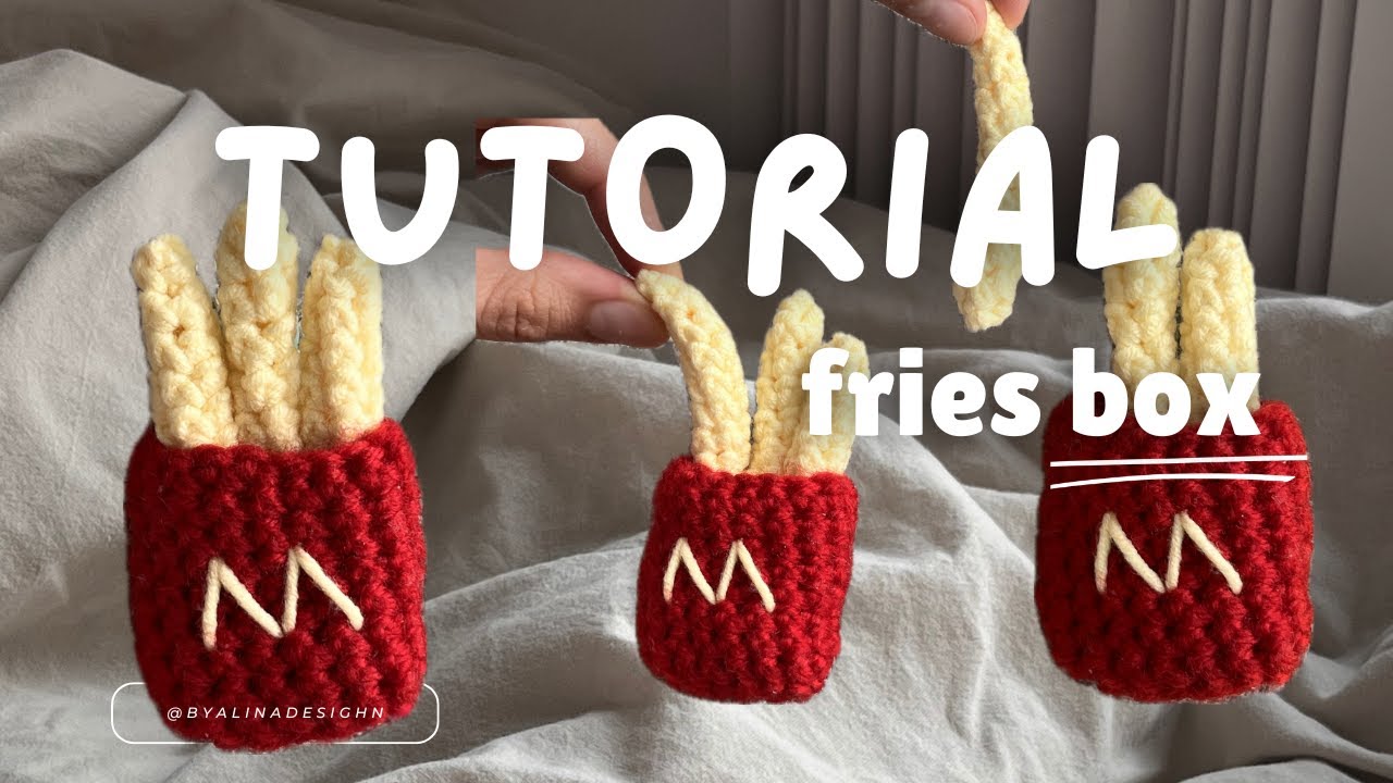 Beginner Friendly Small Crochet Fries Box Tutorial Easy | | Fries Box ...
