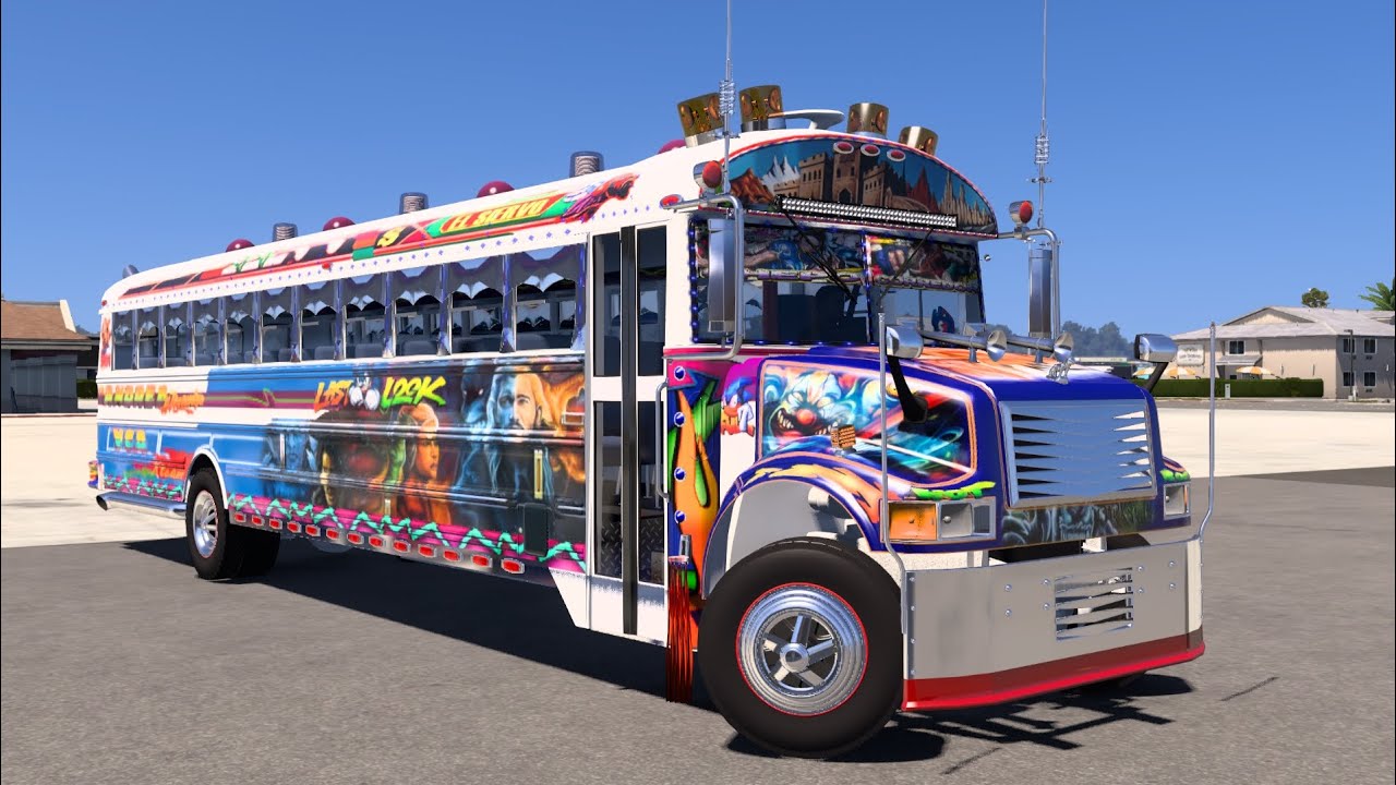 Bus Diablo Rojo ATS 1.49x - YouTube