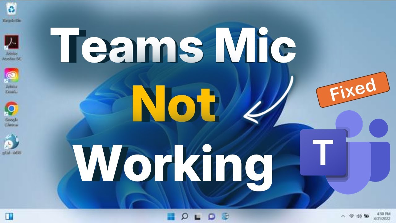 Mic Not Working in Microsoft Teams : Fix - YouTube