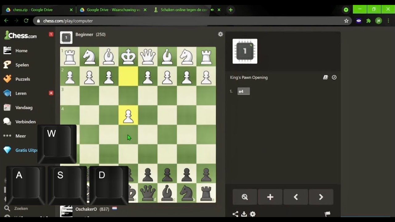How to play chess using your keyboard on windows - YouTube