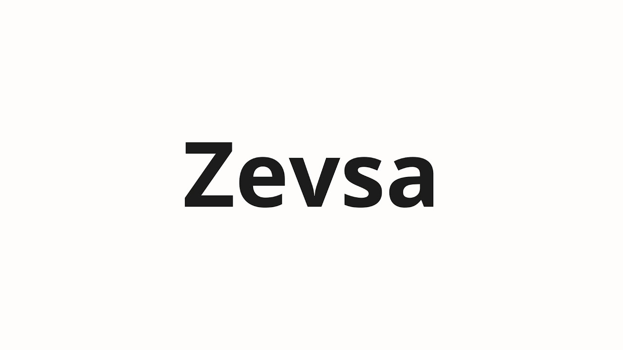 How to pronounce Zevsa | Зевса (Zeus in Russian) - YouTube