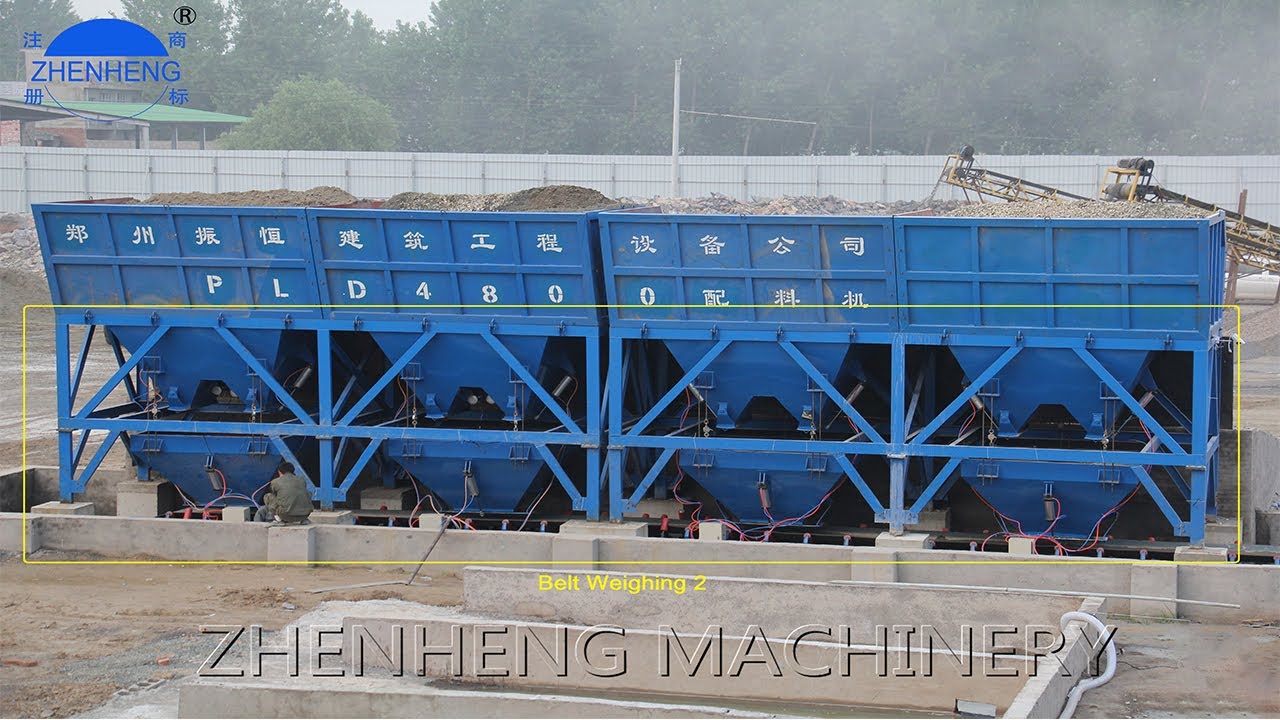 Aggregate Batching Plant In Concrete Mixing Plant - YouTube