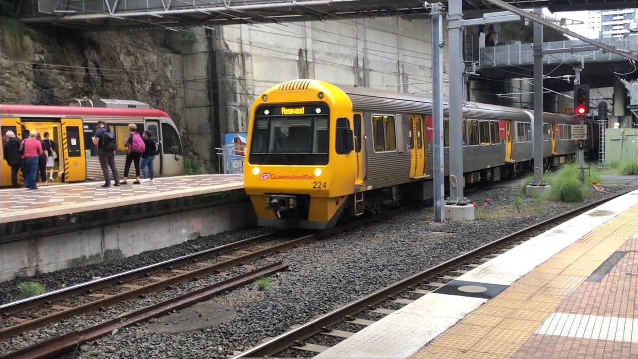 Queensland Rail: Trains Around Brisbane Afternoon/Night Peak - YouTube