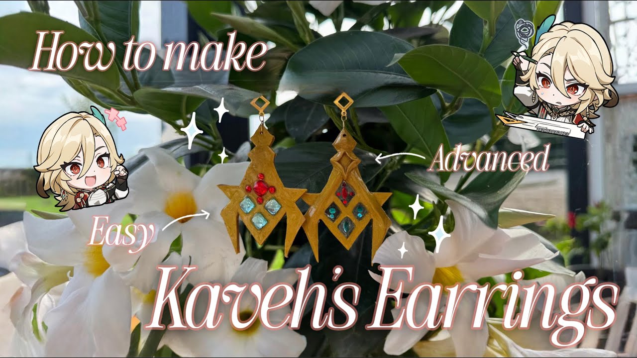 [Genshin Impact] : Kaveh’s Earrings Tutorial | PATTERN AVAILABLE - YouTube