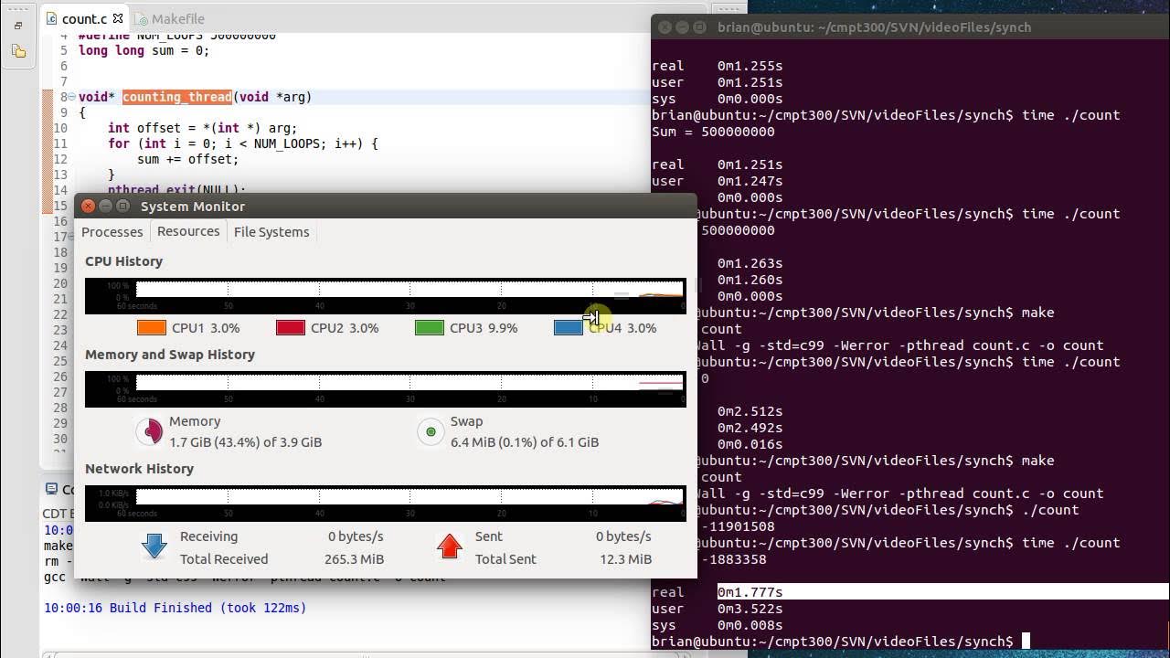 Mutex Synchronization in Linux with Pthreads - YouTube