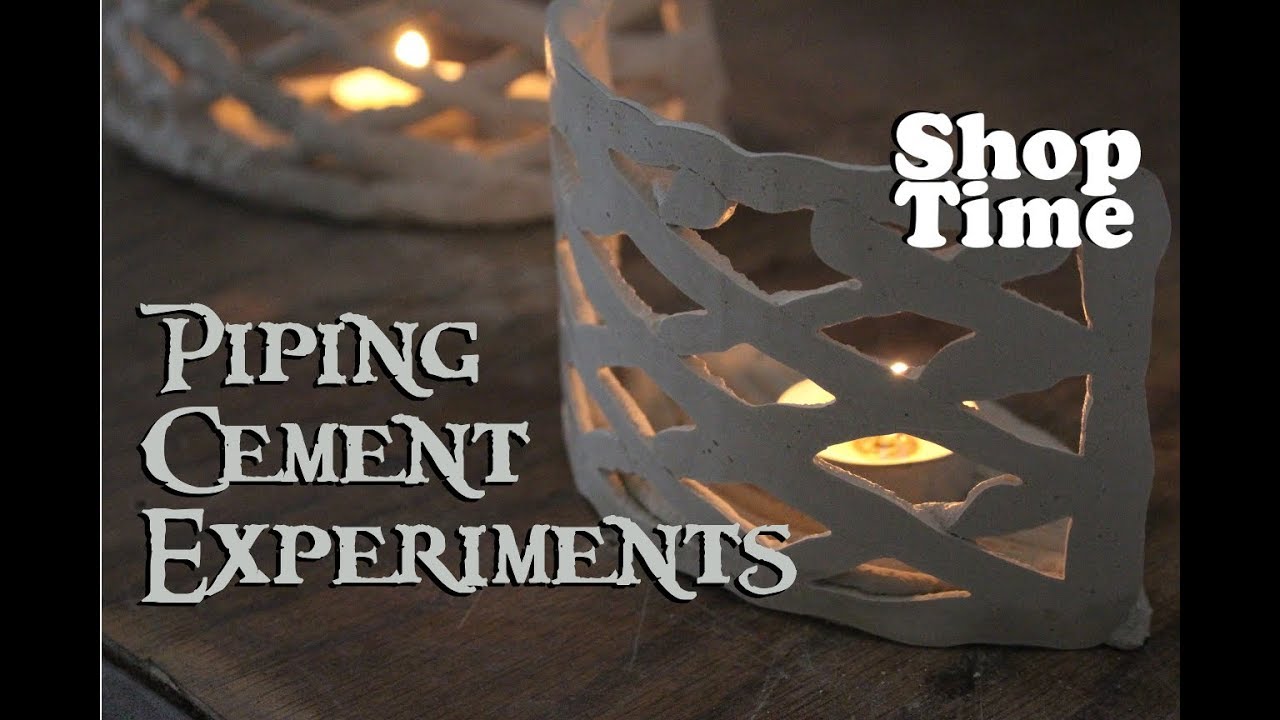 Piping Cement Experiments - YouTube