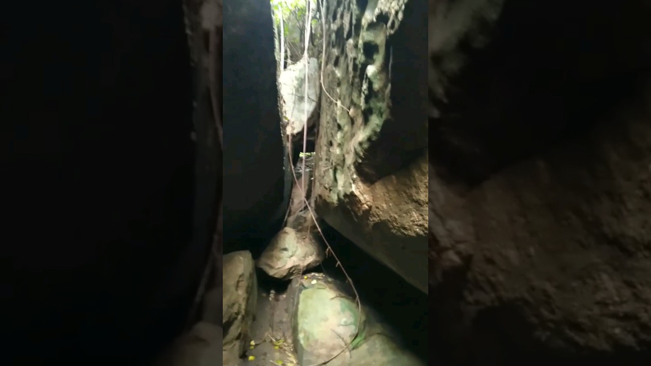 A stone cave that dates back to the second century BC is an ascetic ...