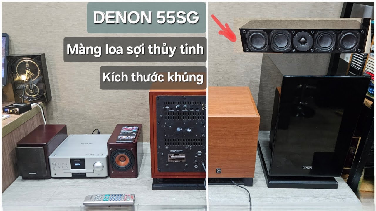 Hàng Khủng 🔥 Sub + Center DENON 55SG 🔥 (Vũ 0908804711) - YouTube