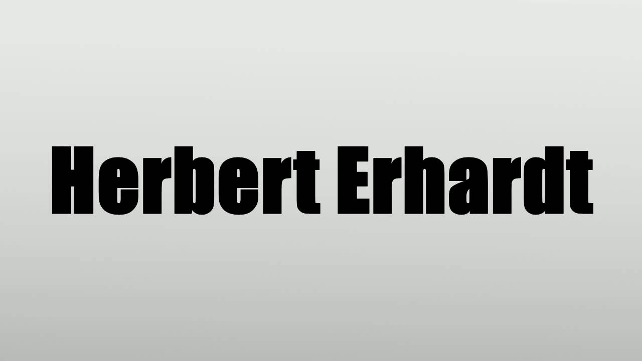 Herbert Erhardt - YouTube
