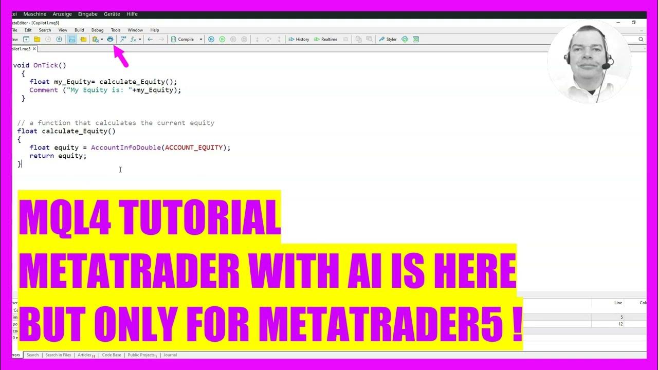 MQL4 TUTORIAL - AI FOR METATRADER AVAILABLE (but only for Metatrader5) - YouTube