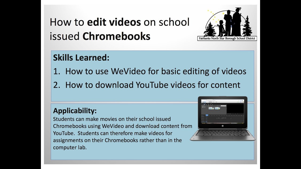How to edit videos on a school issued Chromebook - YouTube