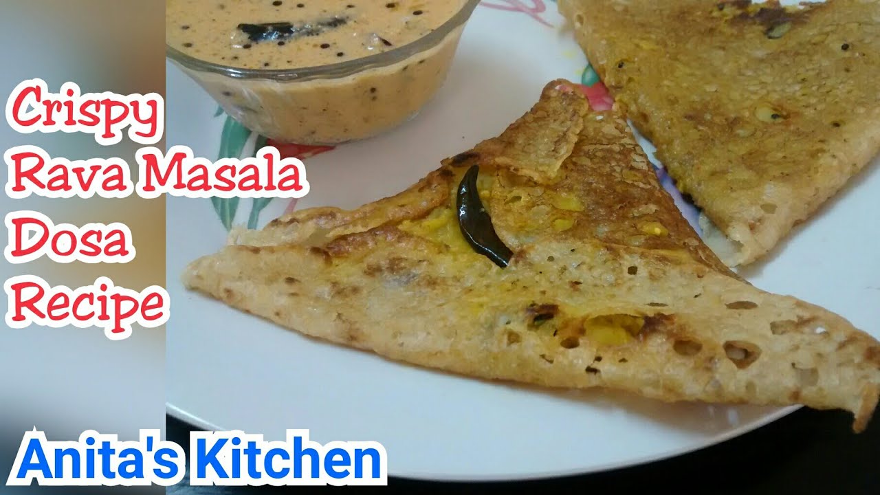 How to make Crispy Rava Masala Dosa | Rava masala Dosa recipe | South ...