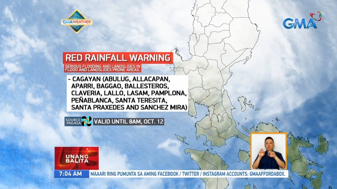 Red rainfall warning | UB - YouTube