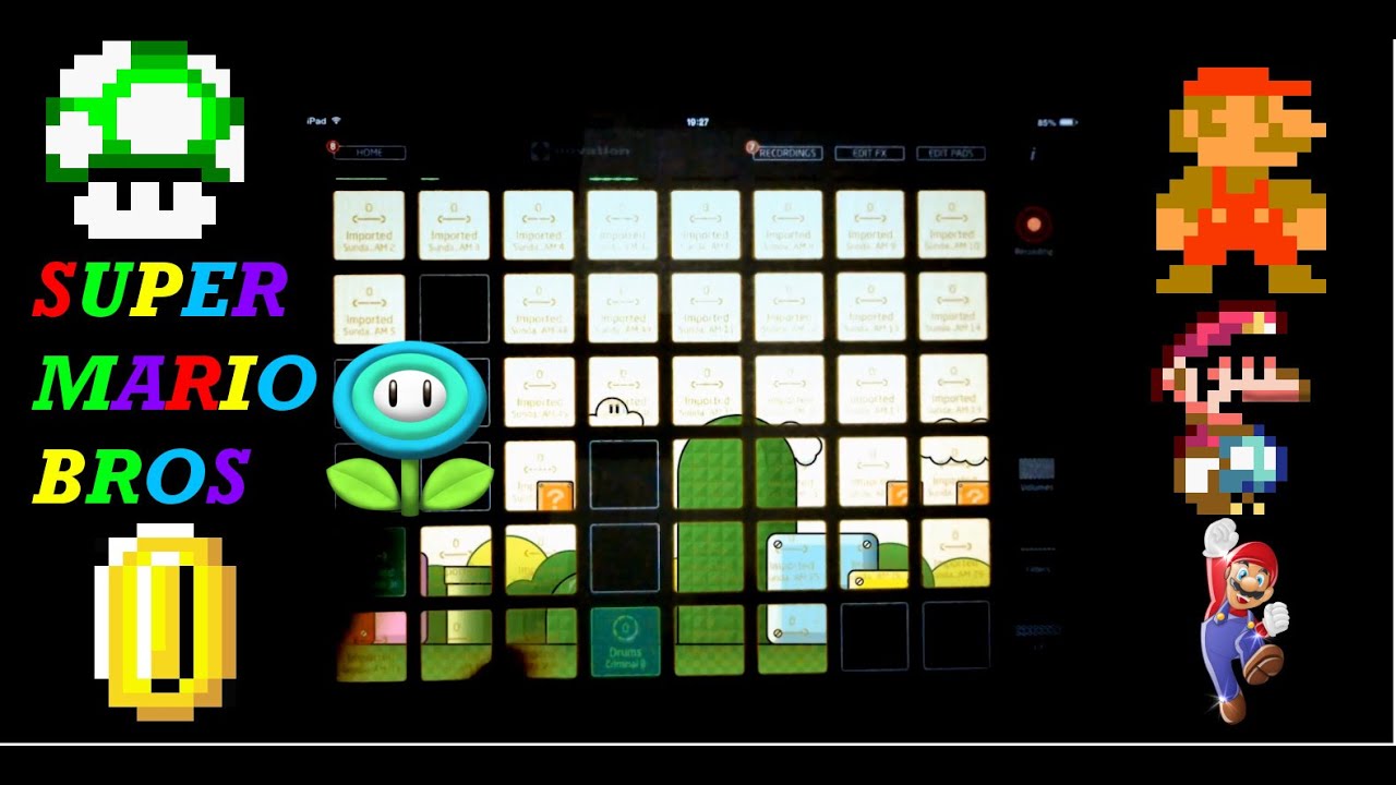Super Mario Bros Theme-Launchpad App Remake| Manu Te Pone™ - YouTube