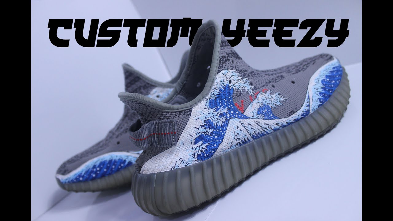 CUSTOM YEEZY - mempadukannya dengan ombak jepun - YouTube