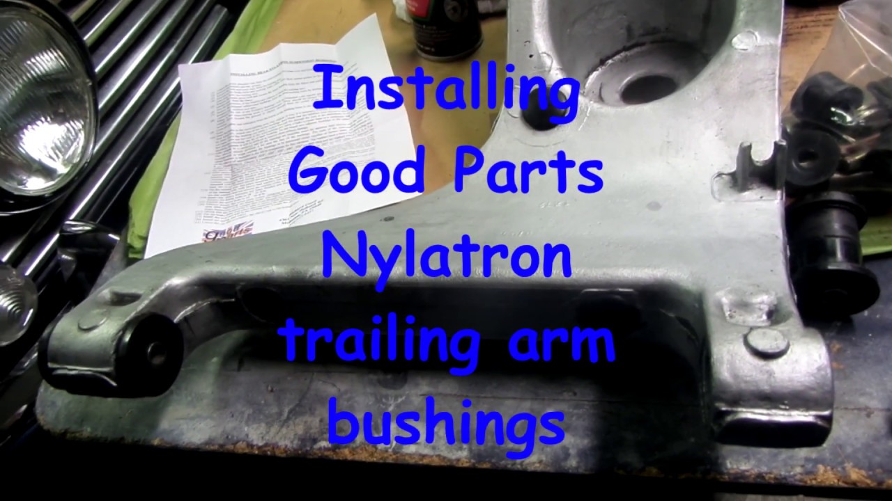 TR4A Nylatron Trailing Arm Bushing Installation - YouTube