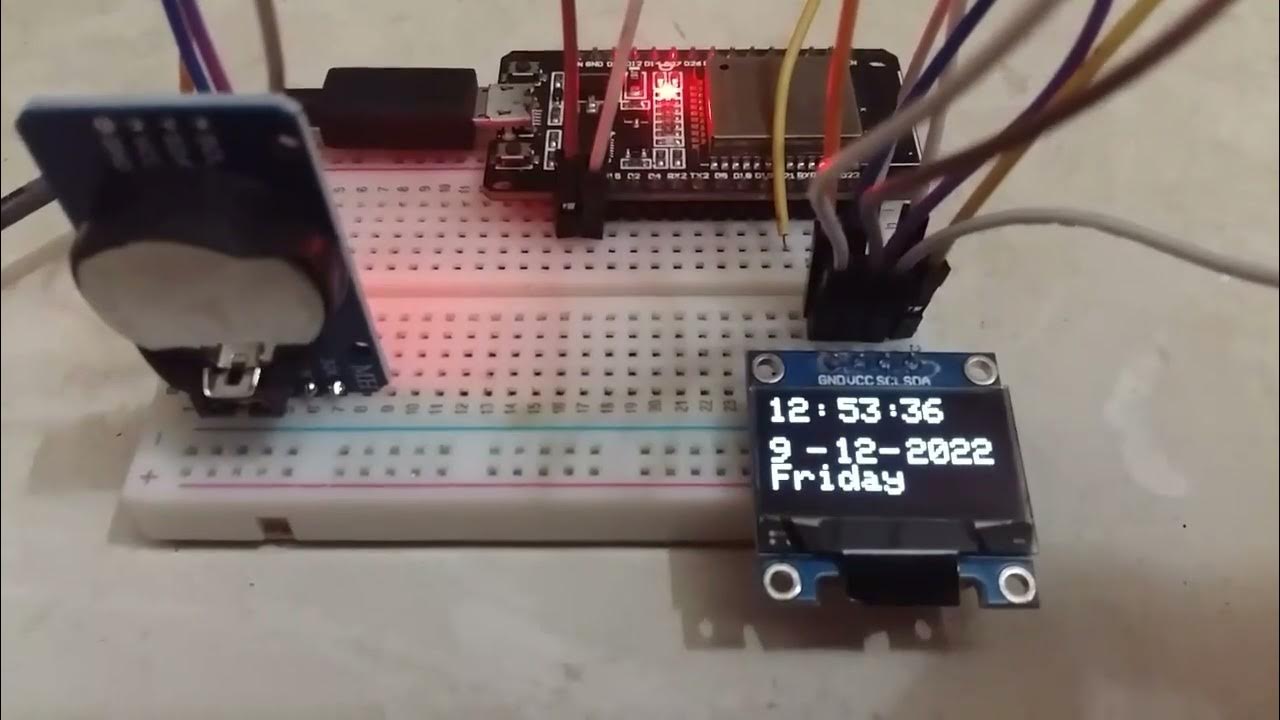 (Demo) ESP32 Real Time Clock RTC with DS3231 Module OLED - YouTube