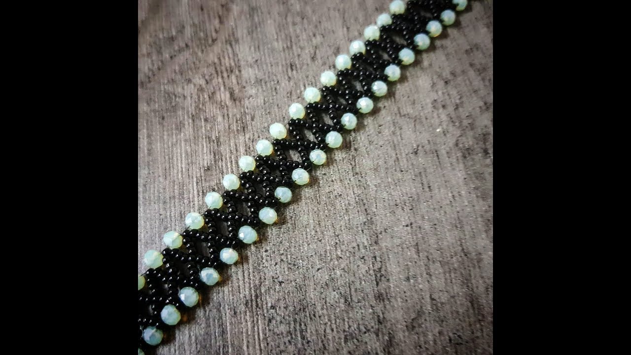 Beaded X Shaped Bracelet - DIY Tutorial - YouTube