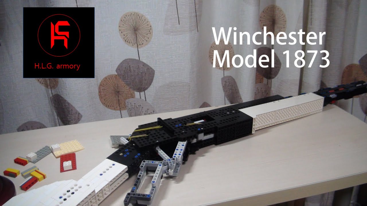레고 총 - 윈체스터 m1873 / lego winchester model 1873 - YouTube