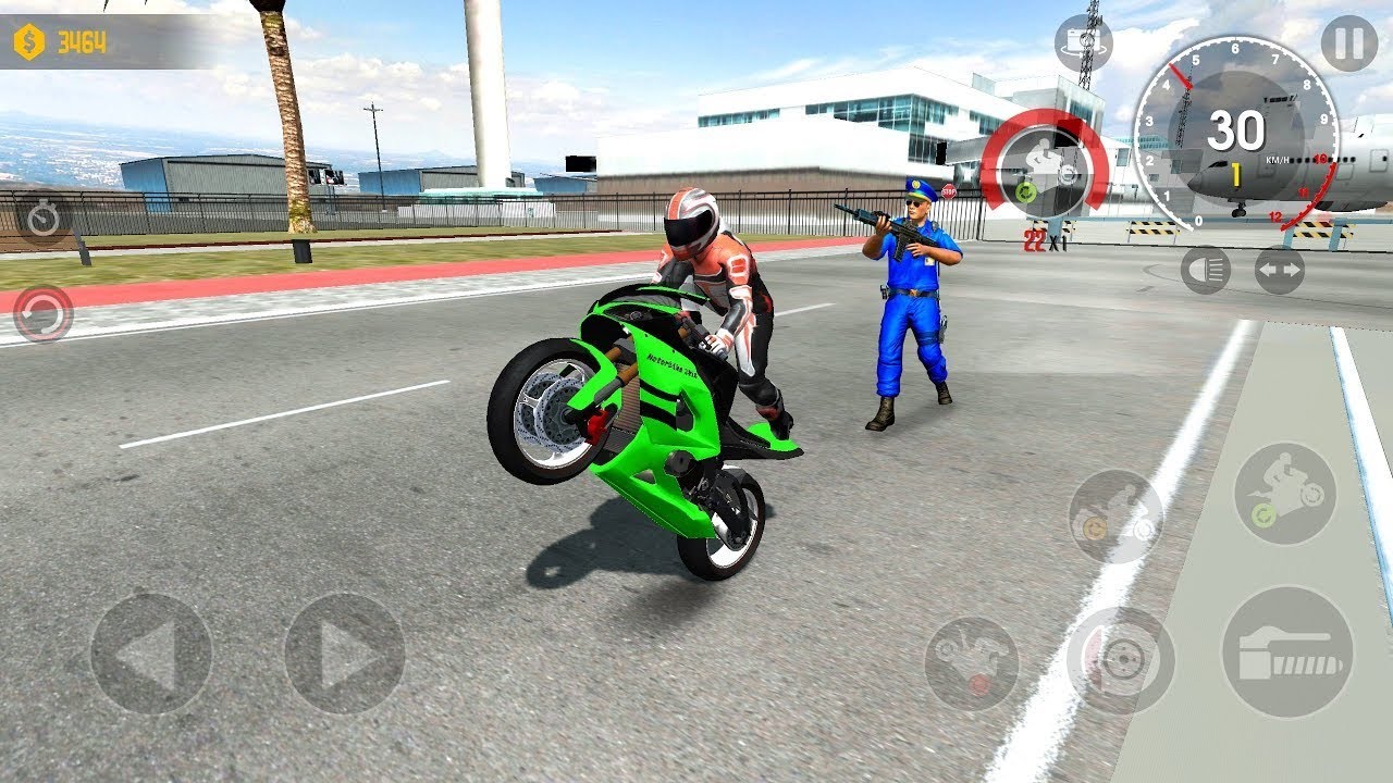 Xtreme Motorbikes stunts Green Motor Racing Bike - Motocross game #1 ...