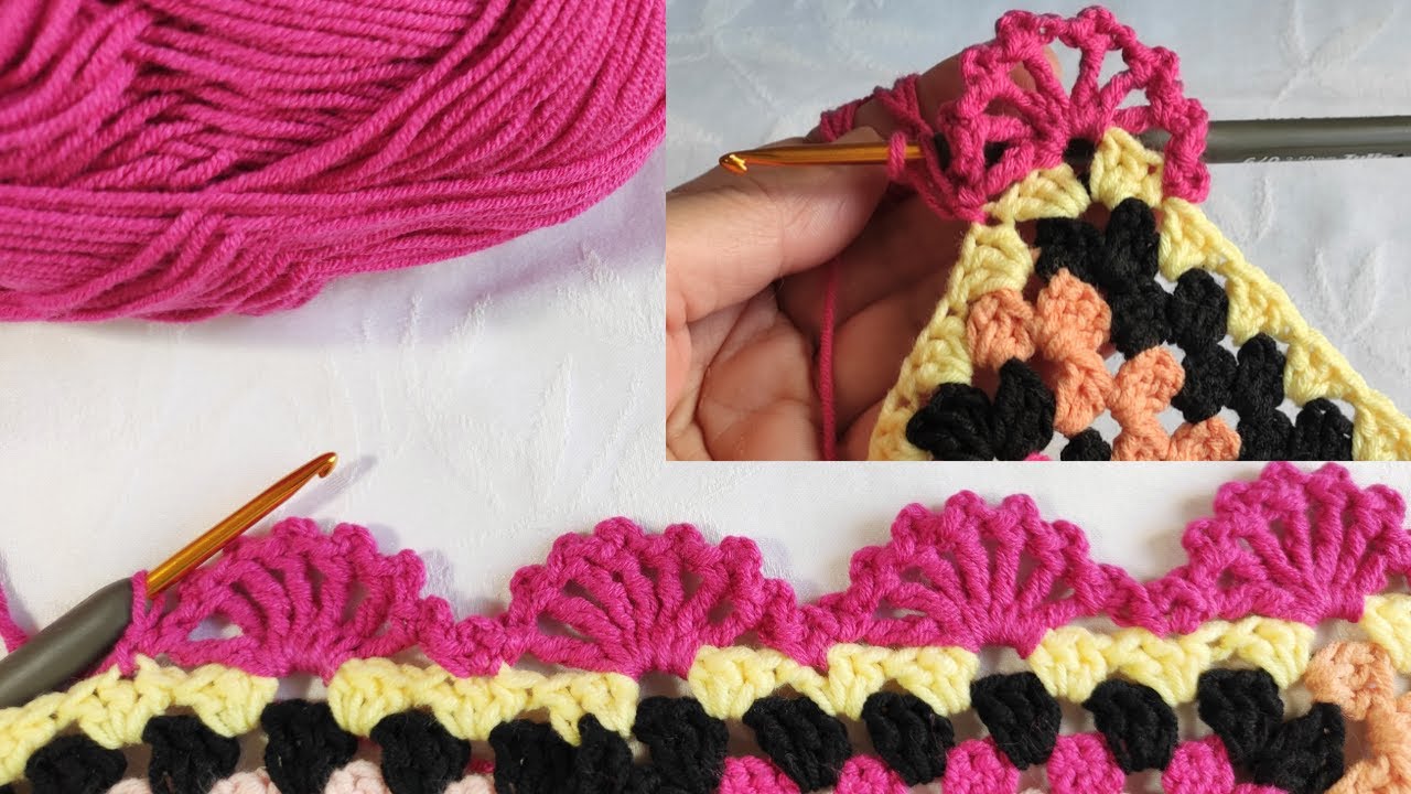 Crohet Border Video Tutorial, Easy Crochet Border Edging for Blankets ...