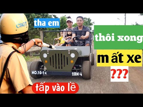 XE JEEP MINI TỰ CHẾ SIÊU ĐỘC.ELETRIC MINI JEEP CAR WITH 48V 850W ...