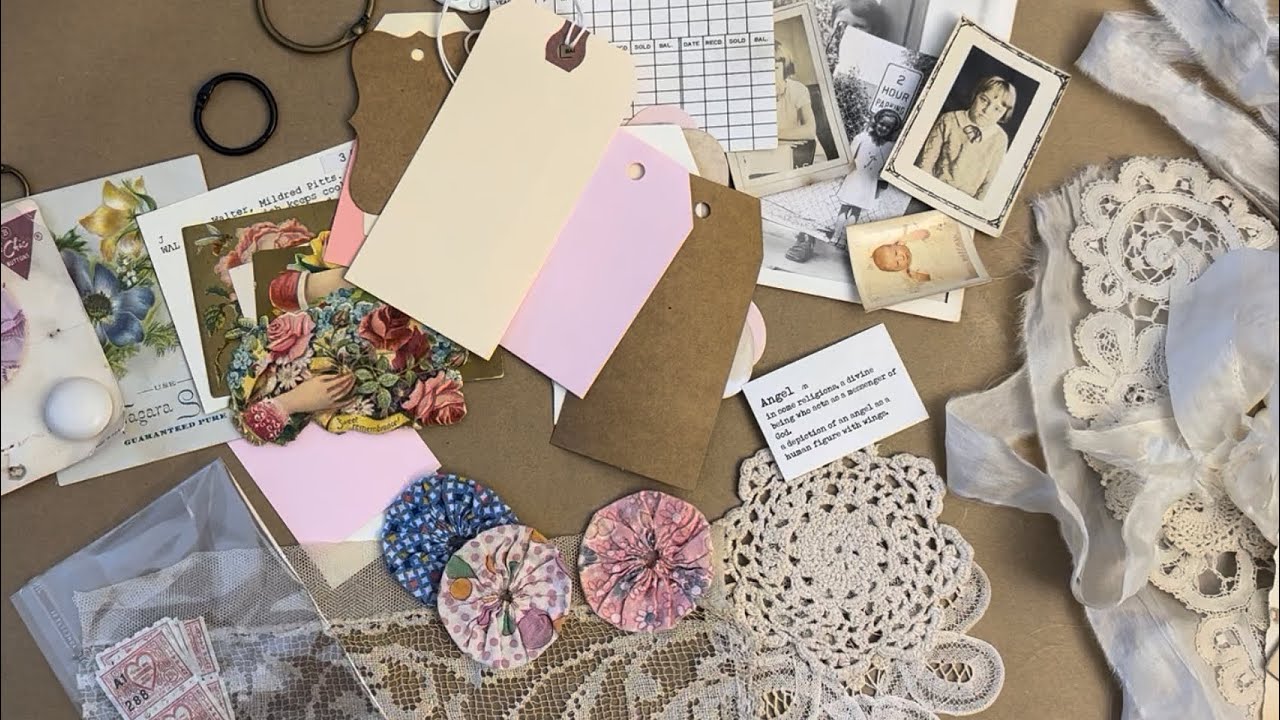 Let’s Create a Flip Junk Journal using Tags - Part 1 - YouTube
