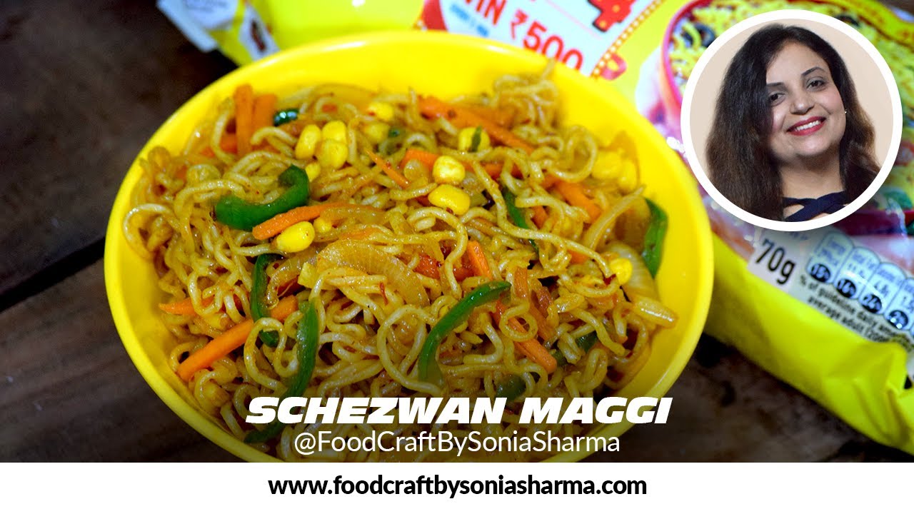 Schezwan Garlic Maggi | Spicy Maggi Recipe| Maggi | By Sonia Sharma ...