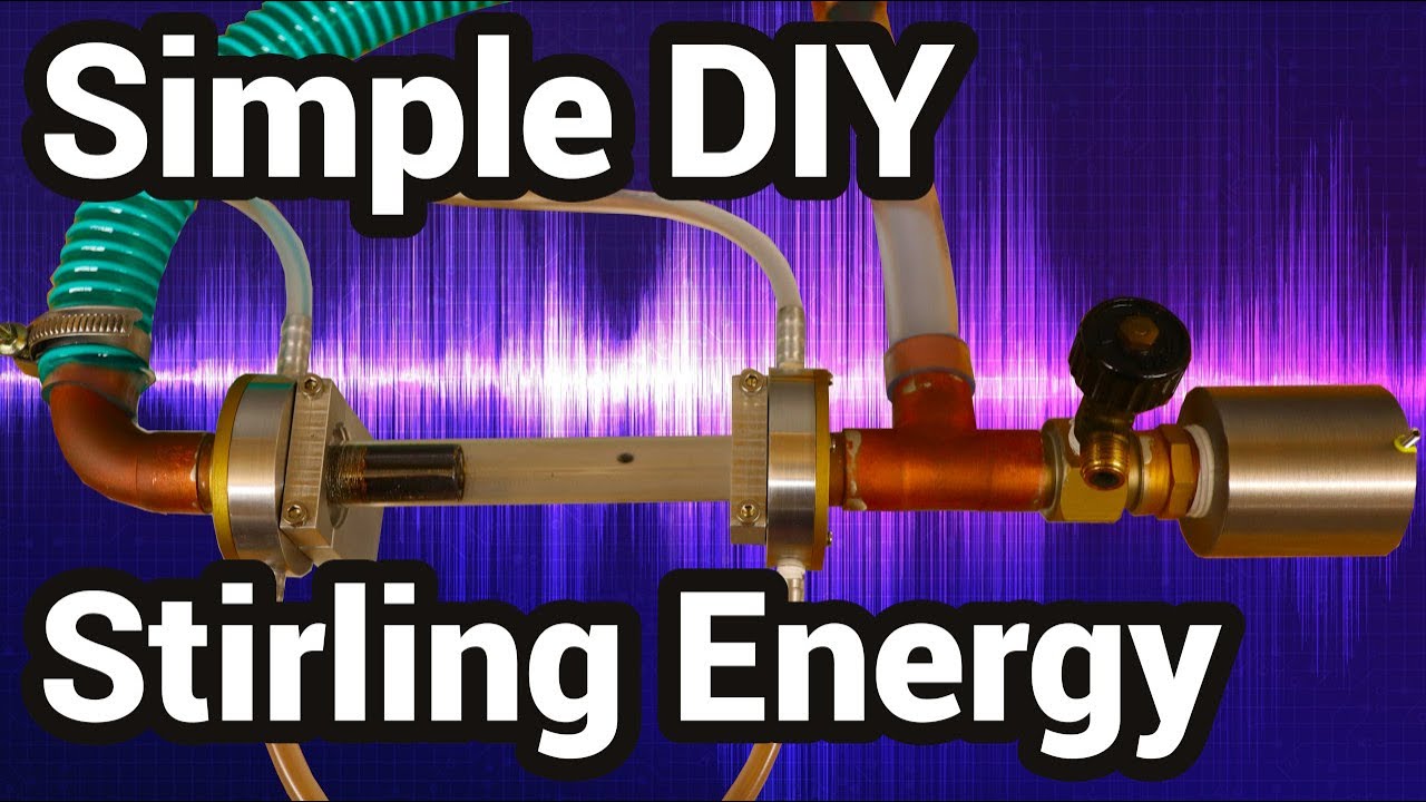 DIY thermoacoustic Stirling engine for reliable self made cheap energy to go off grid - YouTube