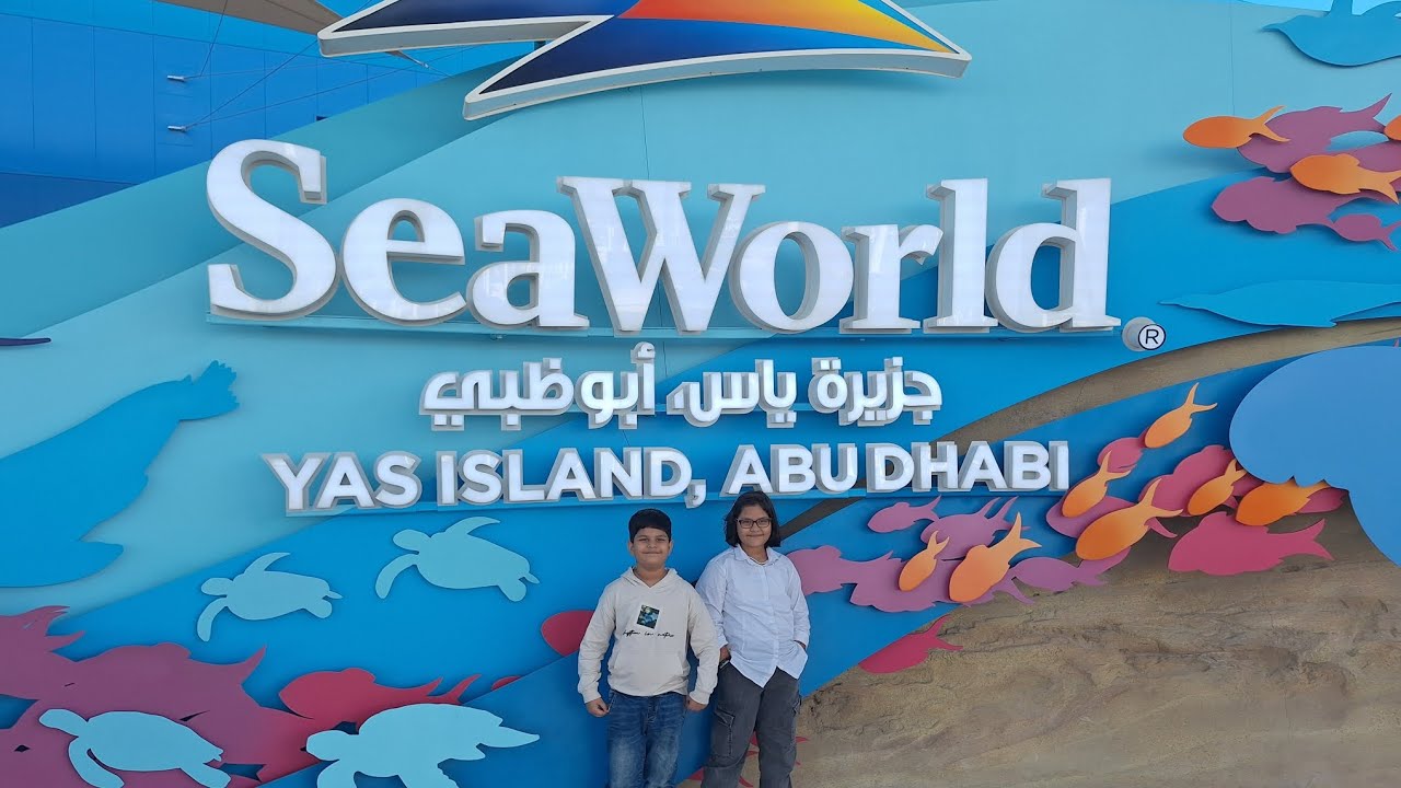 Explore the SeaWorld in Yas Island, Abu Dhabi with asra and afeef - YouTube