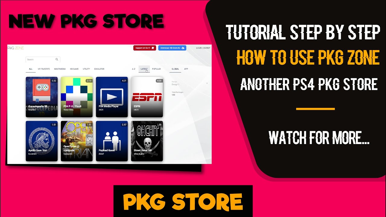PKG Zone - Another PS4 PKG Store - YouTube