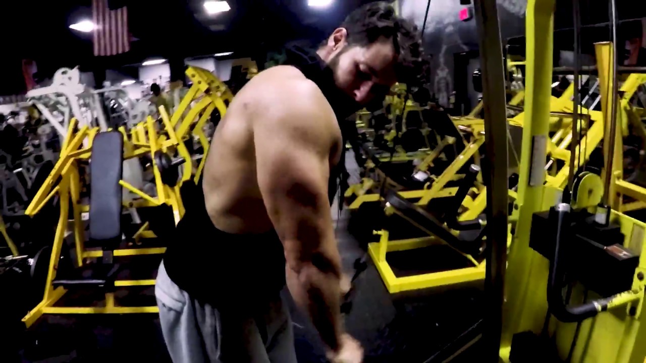 Chest and Tris Training at Miami Iron Gym - YouTube