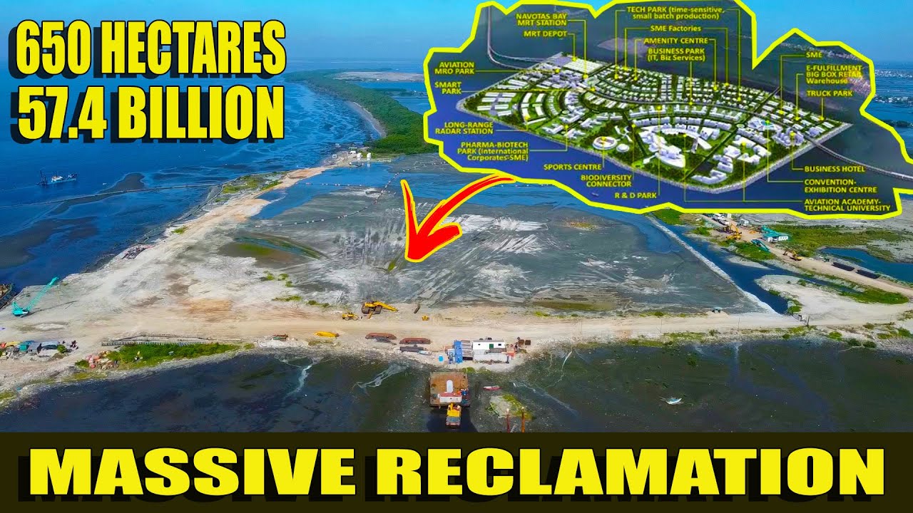 MASSIVE RECLAMATION | SOBRANG LAWAK NA | NAVOTAS COASTAL BAY ...