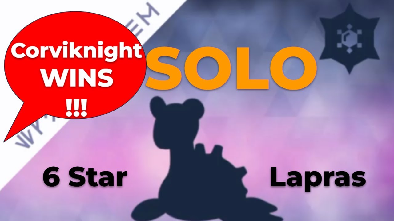 How to SOLO 6 star Lapras Ice Tera Type - Corviknight - Pokemon Scarlet ...