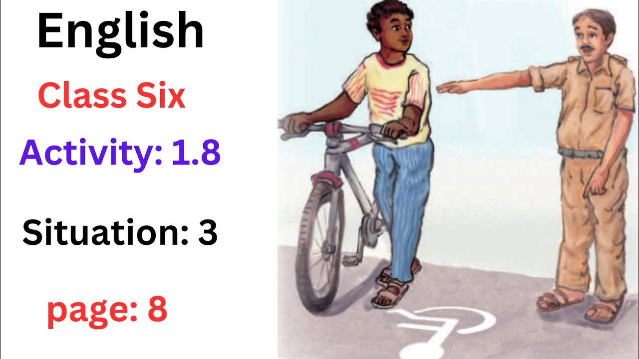 New curriculum English Class six page-8 conversation between a guard ...