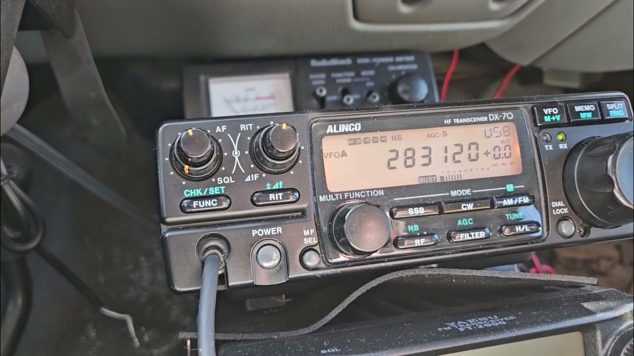 checking 10m ham radio from mobile - YouTube