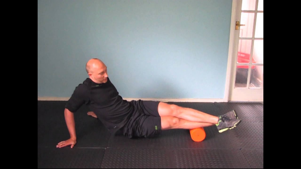 Foam roller calf release - YouTube
