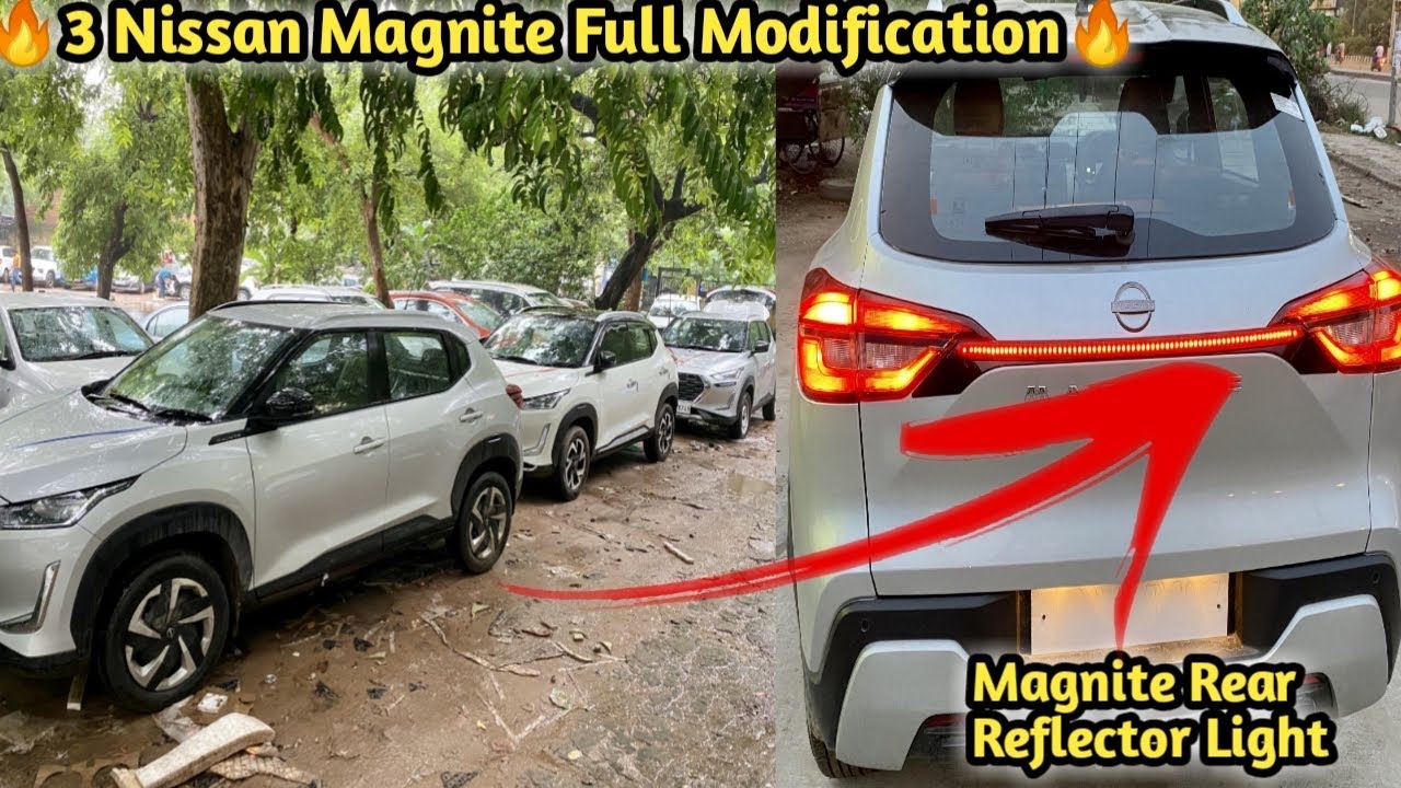 💥 3 Nissan Magnite Modified🔥 Rear Reflector🔥 Nissan magnite🔥 Magnite ...
