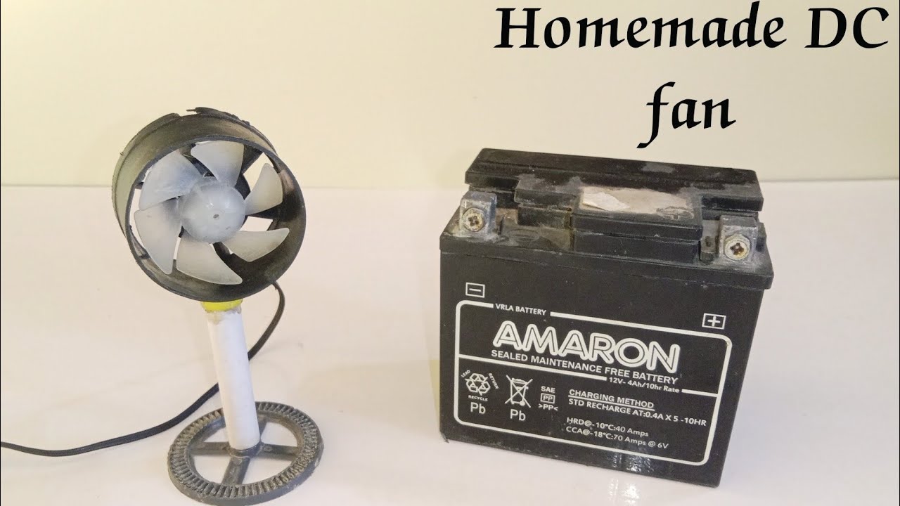 DC मोटर कि सहायता से Fan कैसे बनाए || 12 Volt DC Fan || Mini Air Fan ...