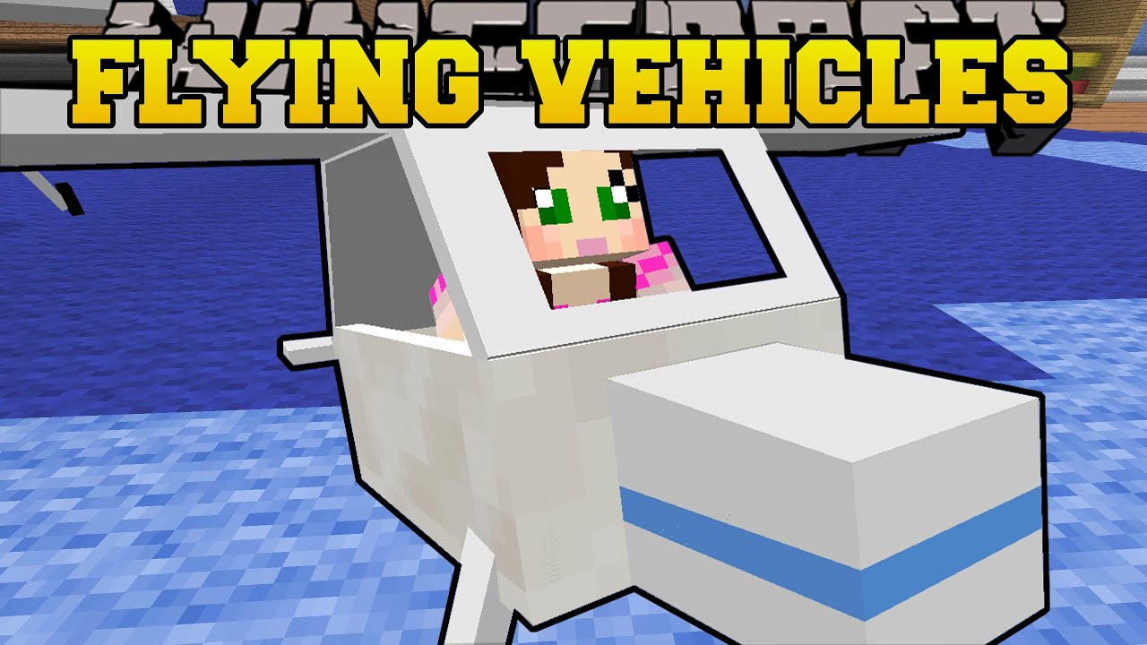 Minecraft: FLYING VEHICLES (GOLF CART, DUNE BUGGY, & GLIDERS!) Mod ...