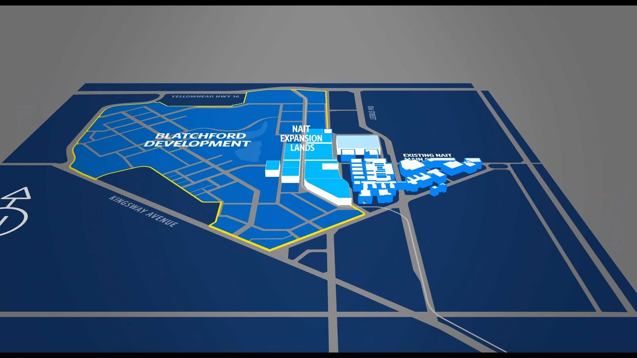 NAIT acquires Blatchford land for campus growth and consolidation - YouTube