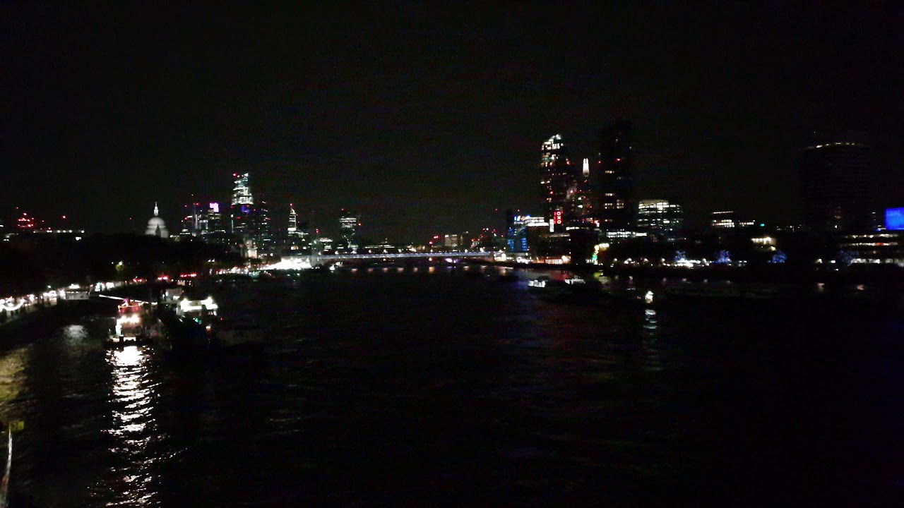London Skyline at night - YouTube