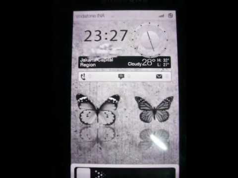 HTC Sense with GTX Theme on Omnia II - YouTube