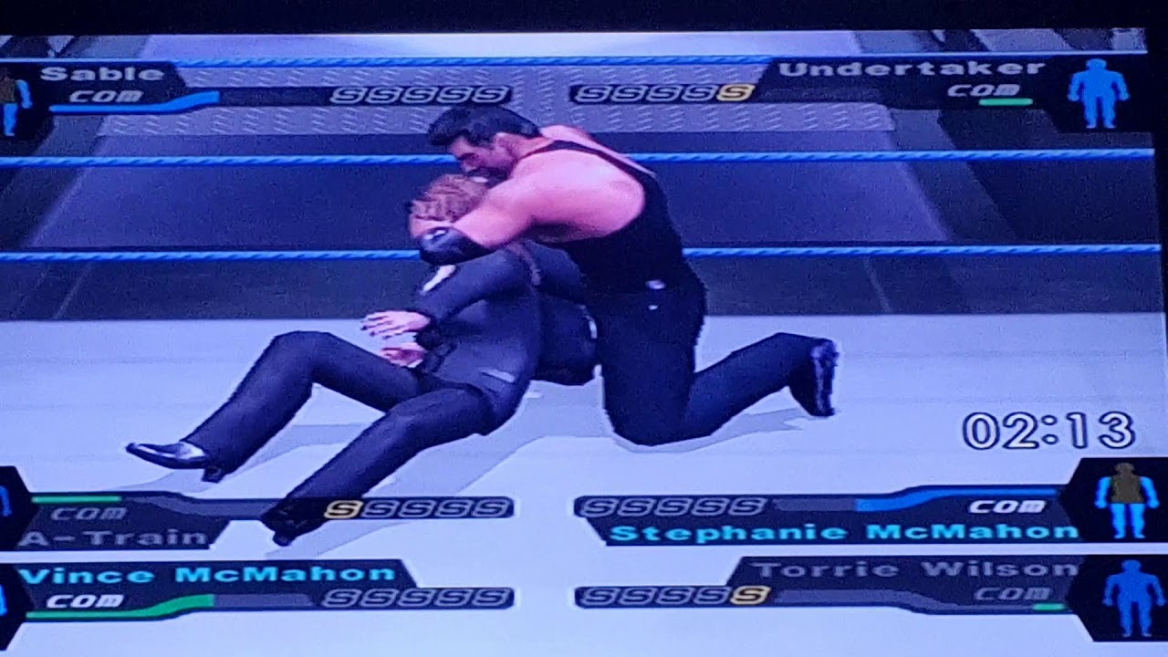WWE Smackdown Here Comes The Pain - Vince McMahon, Sable & A-train Vs ...