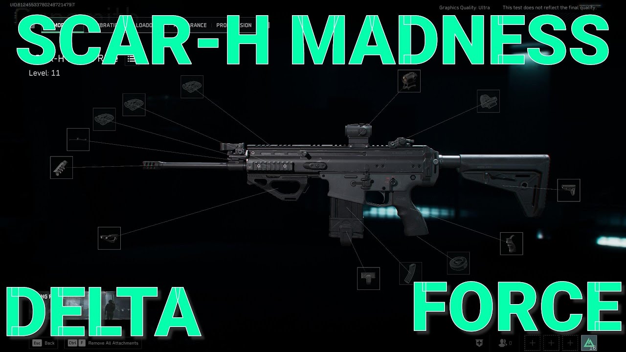 SCAR H MADNESS | Delta force - YouTube