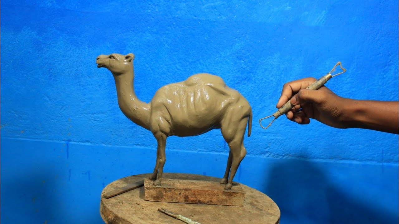 How to make camel with clay | clay modelling animals | mitti ka camel ...