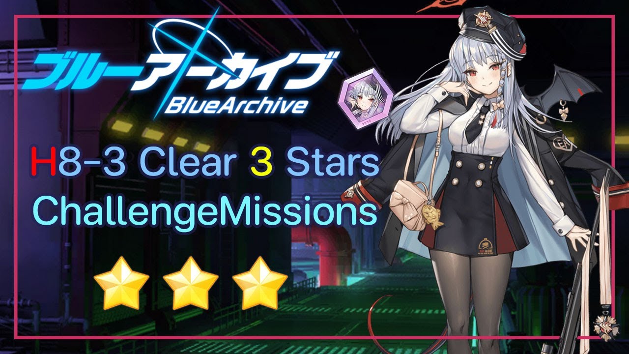 Blue Archive [ ไทย ] H8-3 Clear 3 Stars/ChallengeMissions - YouTube