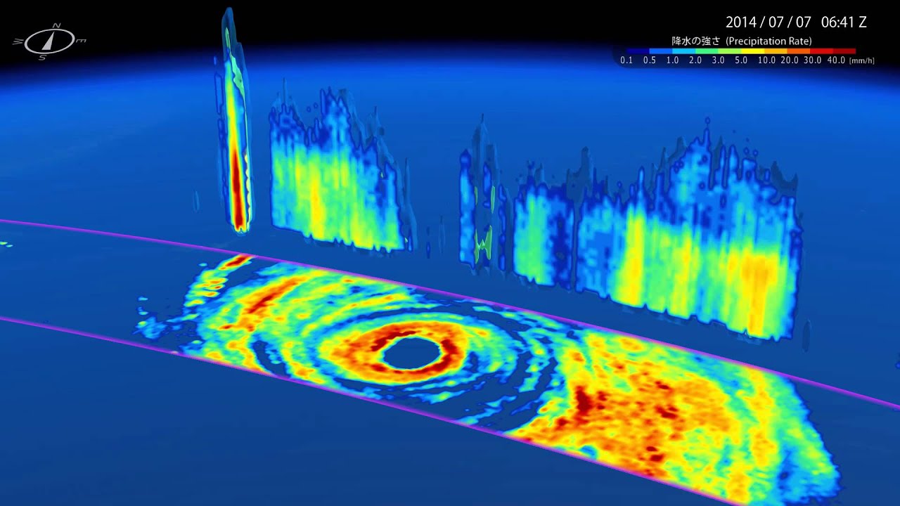 Typhoon No.8 observed by PR in 2014 - YouTube